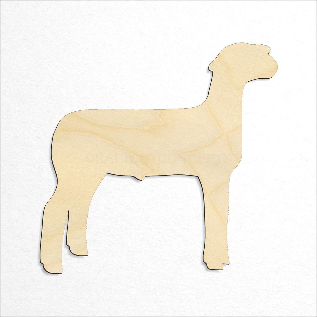 Show Sheared Sheep - Laser Cut Unfinished Wood Cutout Craft Shapes - Etsy