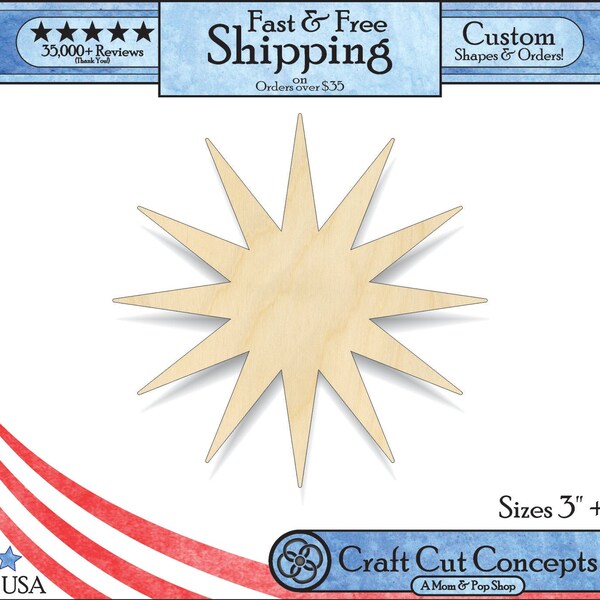 12 Point Star - Etsy