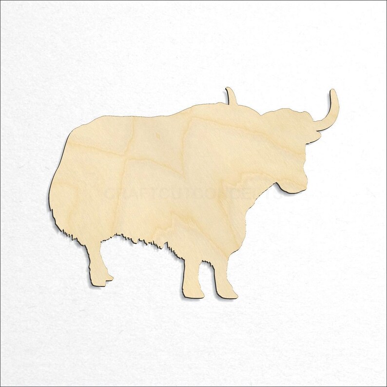 Yak - Laser Cut Unfinished Wood Cutout Craft Shapes - Etsy