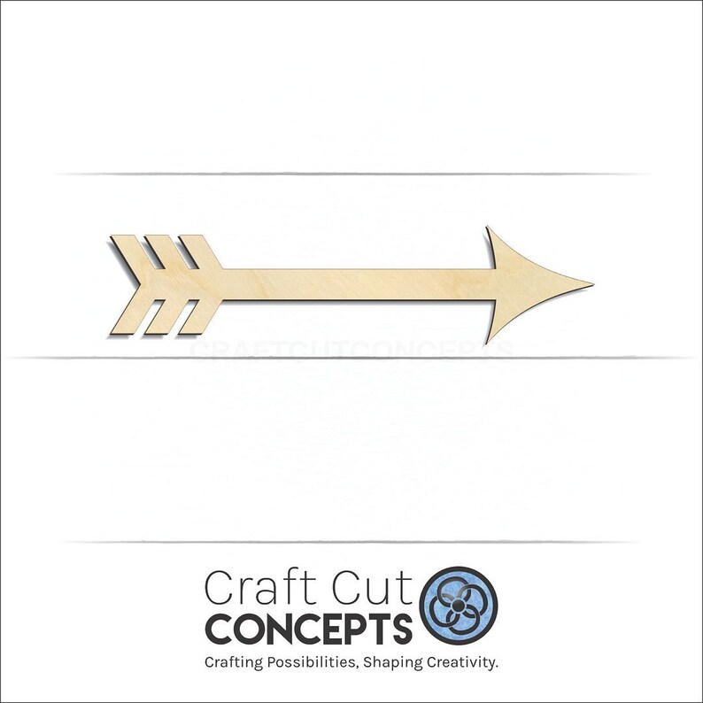 Decorative Arrow - Laser Cut Unfinished Wood Cutout Craft Shapes and ...