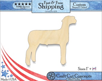 Sheep Laser Cut Out Unfinished Wood Shape Craft Supply SHP2 - Etsy