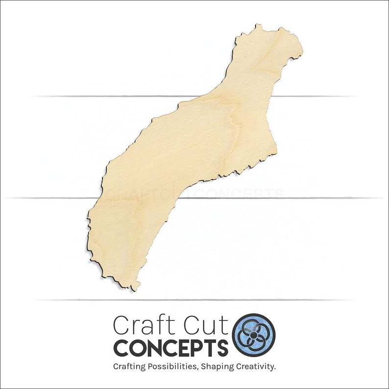 Niihau Hawaiian Island - Laser Cut Unfinished Wood Cutout Craft Shapes ...