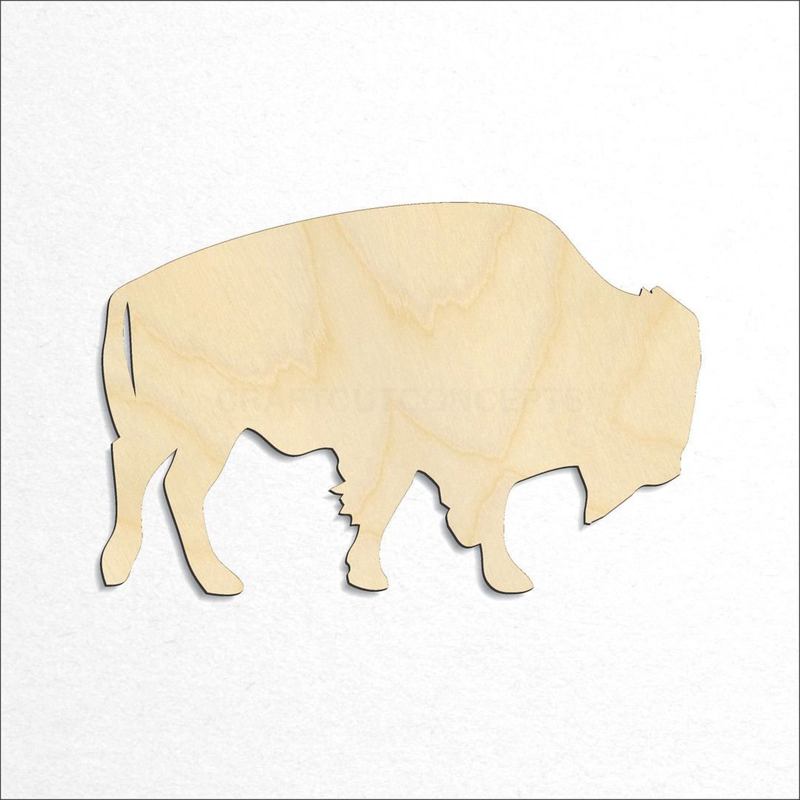 Buffalo Bison Shape - Laser Cut Unfinished Wood Cutout Craft Shapes - Etsy