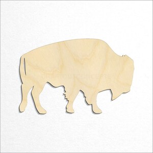 Buffalo Bison Shape - Laser Cut Unfinished Wood Cutout Craft Shapes - Etsy
