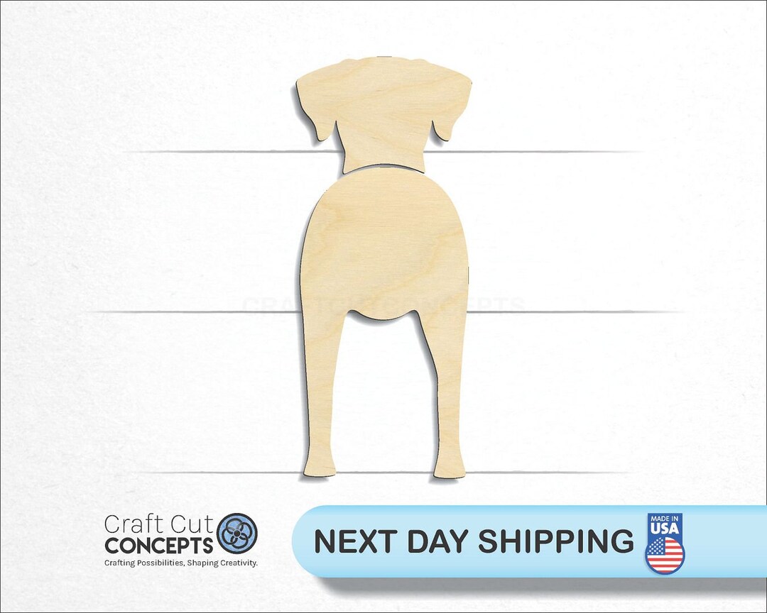 Rhodesian Ridgeback Dog Front Back Silhouette - Laser Cut Unfinished ...