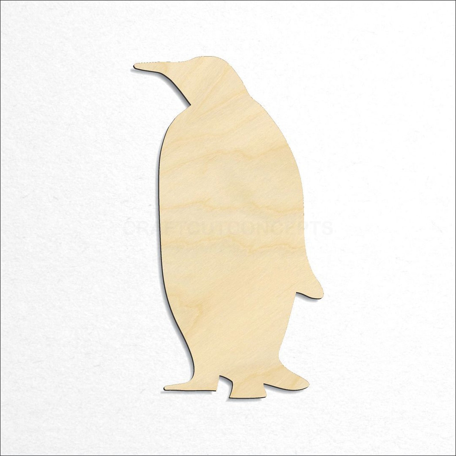 Emperor Penguin - Laser Cut Unfinished Wood Cutout Craft Shapes - Etsy