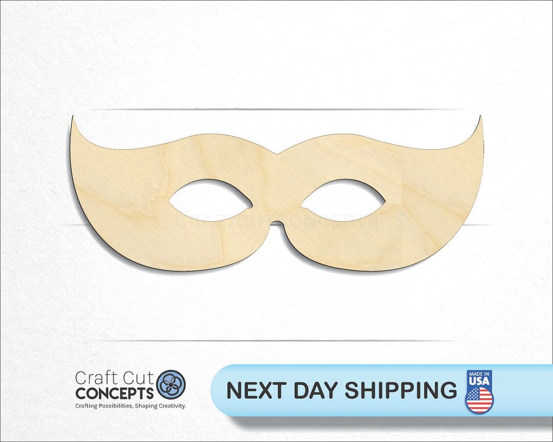 Opera Drama Mask - Laser Cut Unfinished Wood Cutout Craft Shapes - Etsy