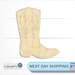 Unfinished Wooden Cowboy Boot Shape | Boot Blank Cutout | Craft ...