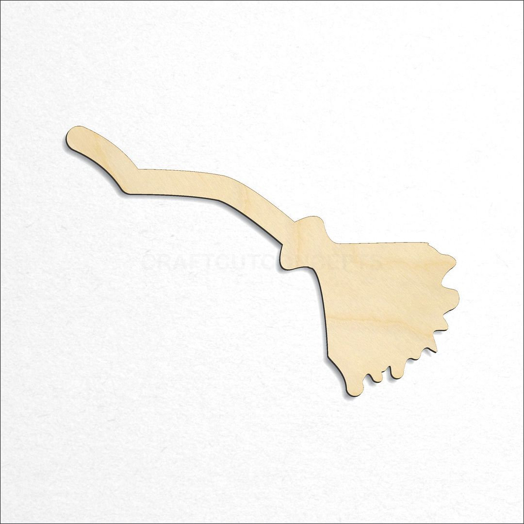 Crooked Flying Broom - Laser Cut Unfinished Wood Cutout Craft Shapes - Etsy