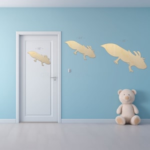 Axolotl - Laser Cut Unfinished Wood Cutout Craft Shapes - Etsy