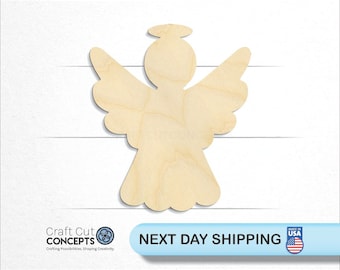 Christmas Tree Angel- 180035- Holiday Cutout, Unfinished, Wood Cutout ...