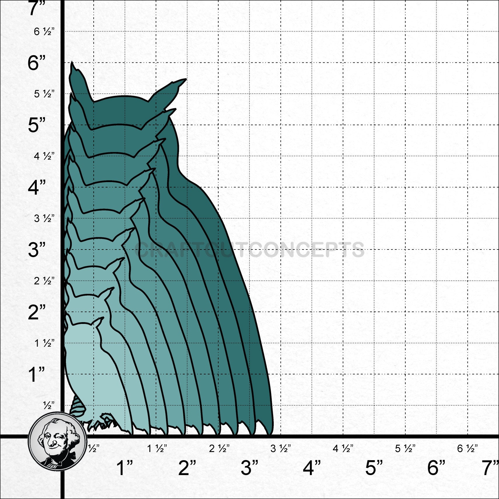 Owl Shape Woodland Wildlife Large & Small Pick Size - Etsy