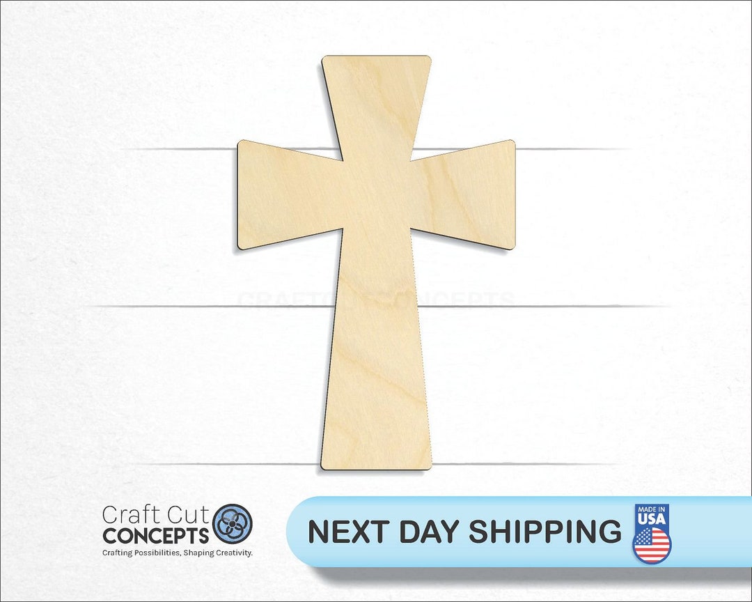 Wide Germanic Cross - Laser Cut Unfinished Wood Cutout Craft Shapes - Etsy