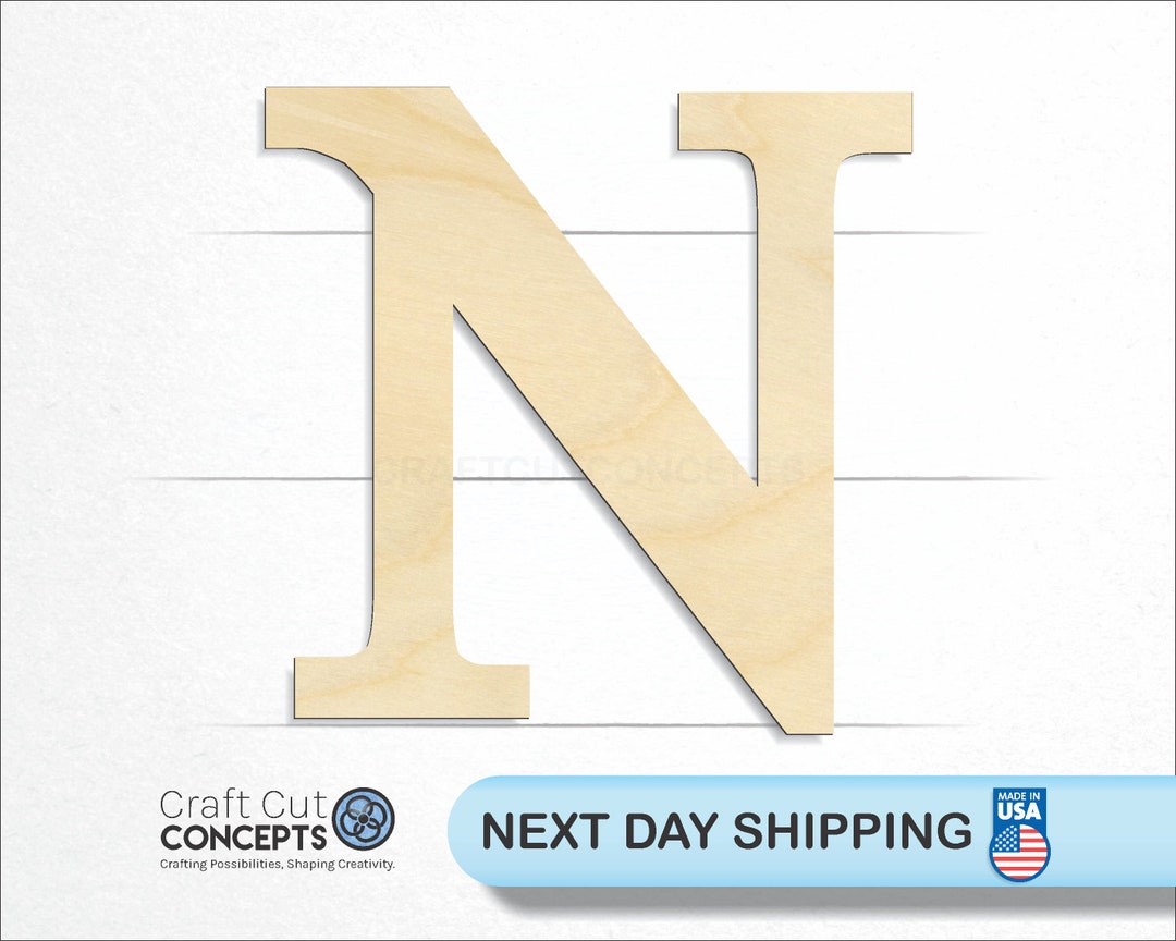Nu Greek Sorority Letter - Laser Cut Unfinished Wood Shapes and Letters ...
