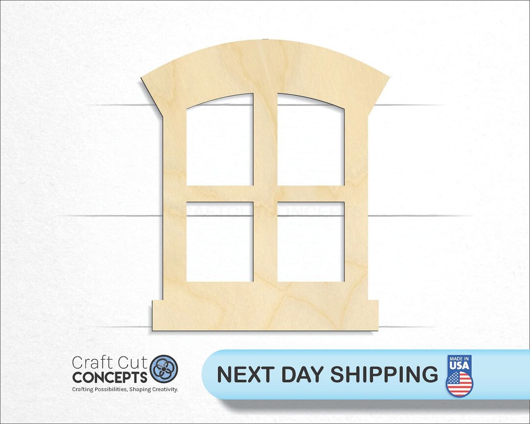 Garden Window - Laser Cut Unfinished Wood Cutout Craft Shapes - Etsy