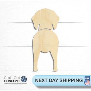 German Shorthaired Pointer Dog Front Back Silhouette - Laser Cut ...