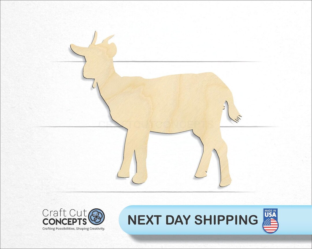 Goat Billy Goat - Laser Cut Unfinished Wood Cutout Craft Shapes - Etsy