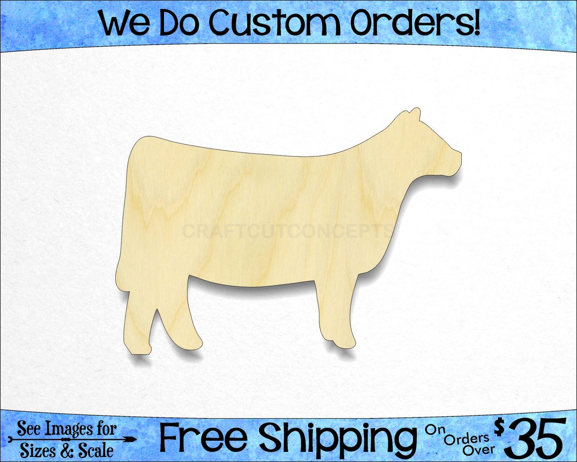 Dairy Cow Shape Farm Animals Large & Small Pick Size | Etsy