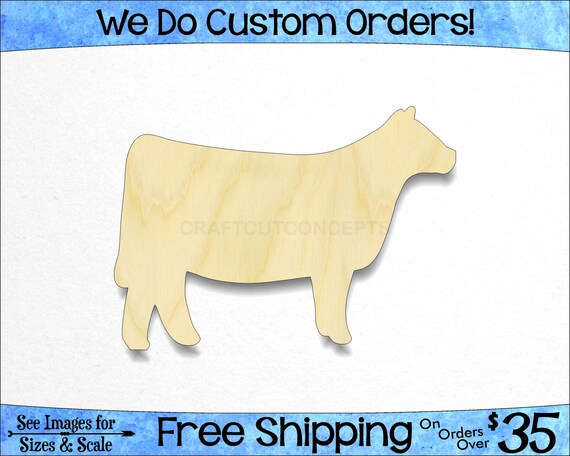 Dairy Cow Shape Farm Animals Large & Small Pick Size | Etsy
