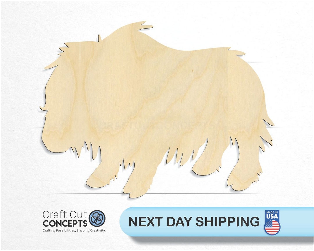 Musk Ox - Laser Cut Unfinished Wood Cutout Craft Shapes - Etsy