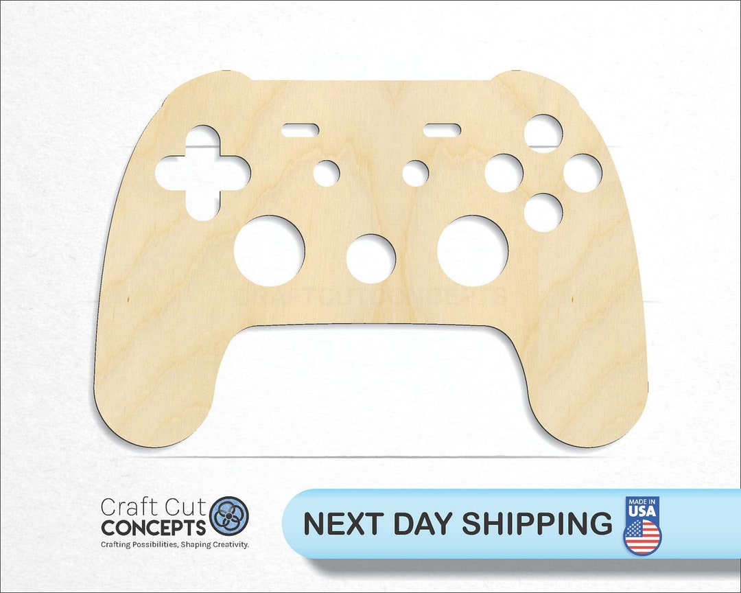 Game Controller - Laser Cut Unfinished Wood Cutout Craft Shapes - Etsy
