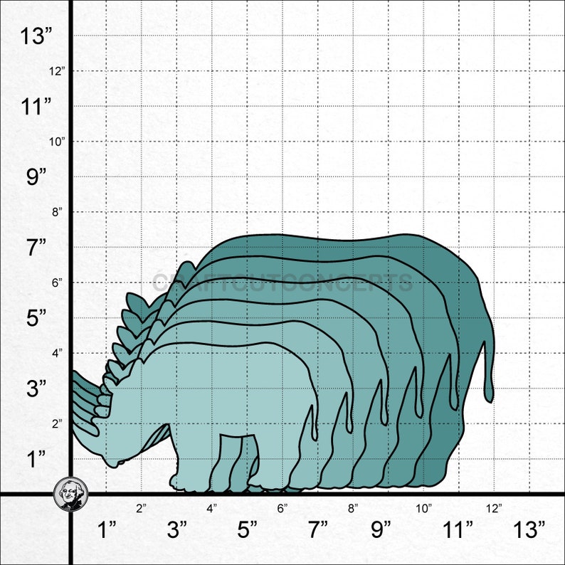 Rhinoceros Rhino Shape African Wildlife Large & Small - Etsy