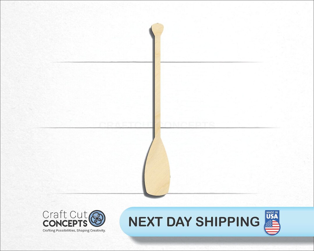 Canoe Oar - Laser Cut Unfinished Wood Cutout Craft Shapes - Etsy