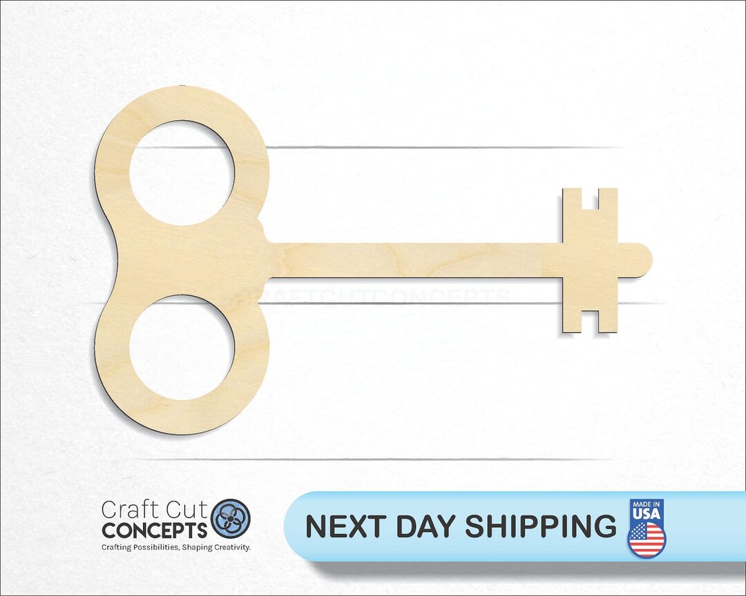 Music Box Key - Laser Cut Unfinished Wood Cutout Craft Shapes - Etsy
