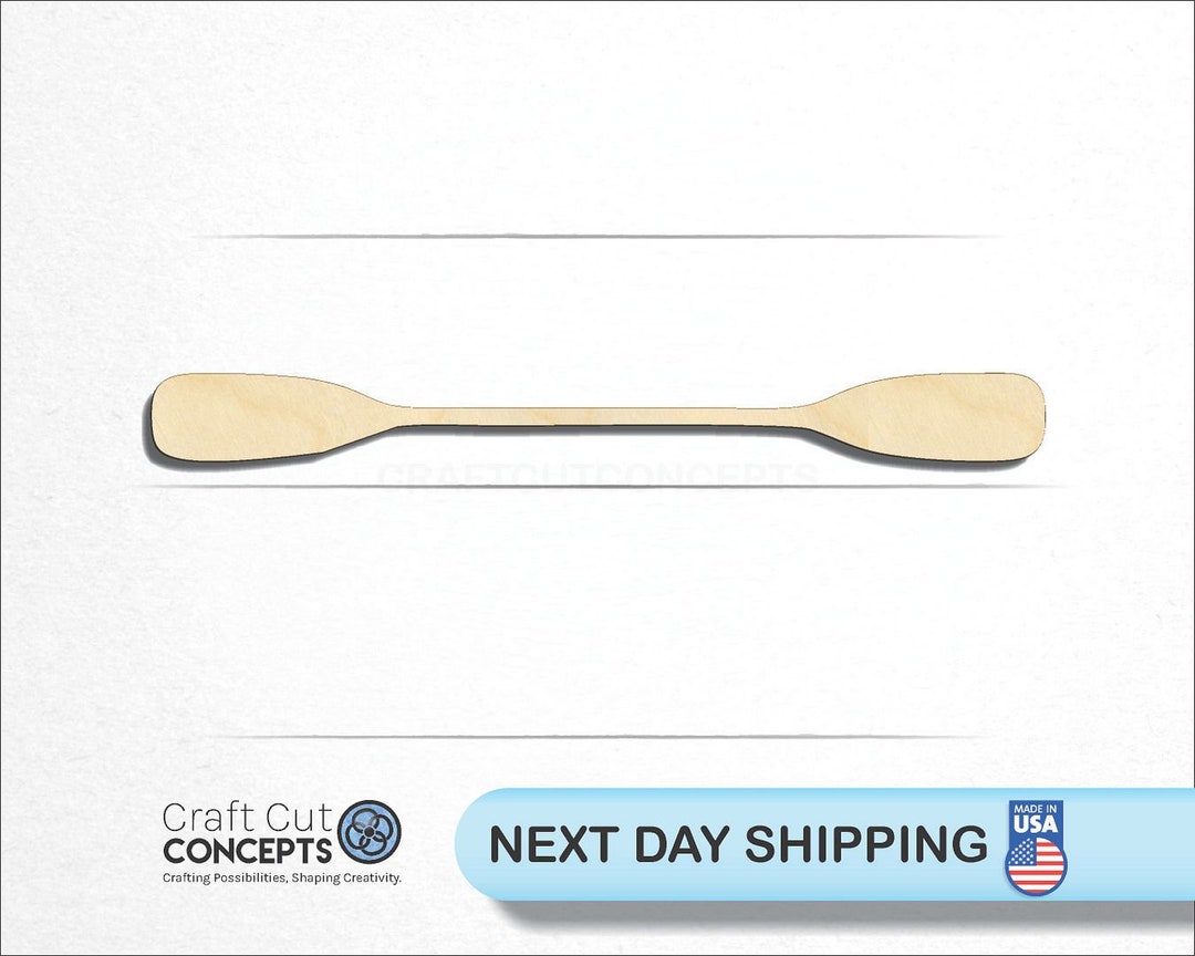 Kayak Oars - Laser Cut Unfinished Wood Cutout Craft Shapes - Etsy