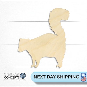 Skunk - Laser Cut Unfinished Wood Cutout Craft Shapes - Etsy