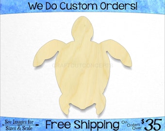 Turtle Tortoise Laser Cut Out Unfinished Wood Shape Craft - Etsy