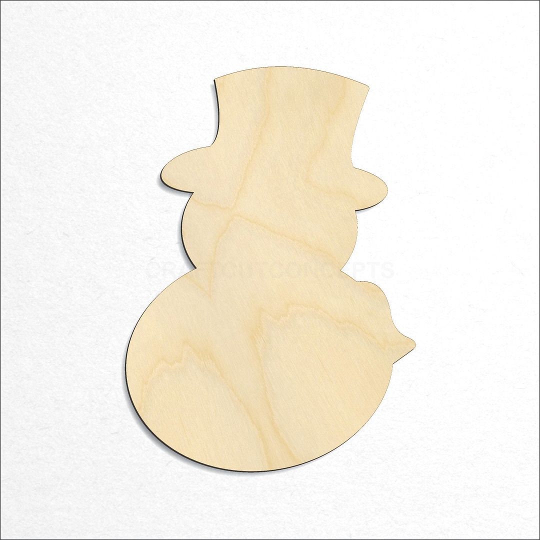 Snowman - Laser Cut Unfinished Wood Cutout Craft Shapes - Etsy