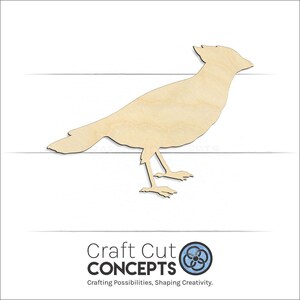 Standing Cardinal Bird - Laser Cut Unfinished Wood Cutout Craft Shapes ...