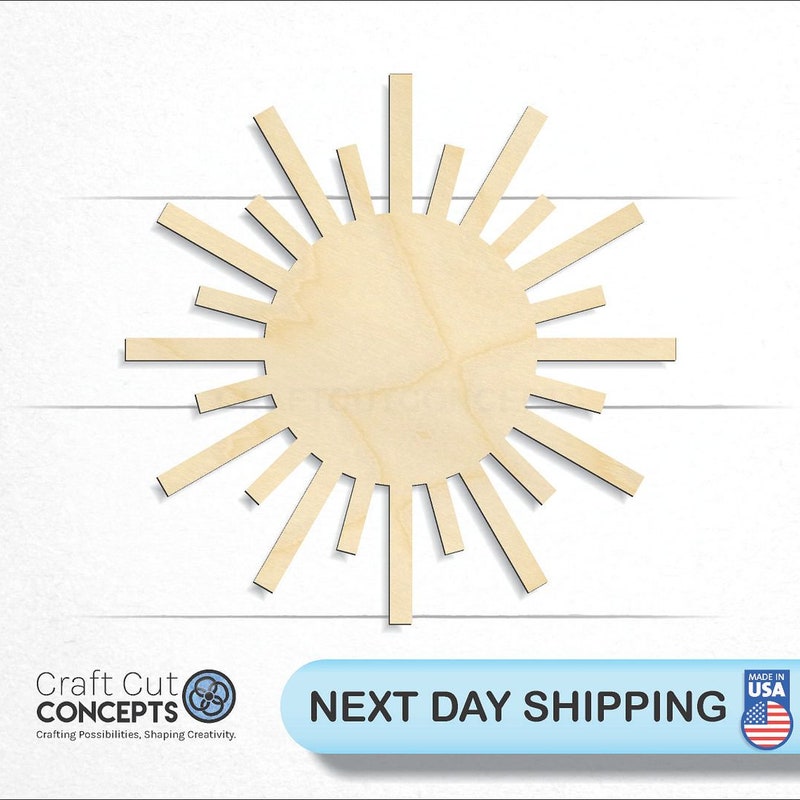 Wooden Craft Cutouts Sun - Etsy