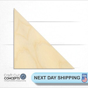 Right Triangle - Laser Cut Unfinished Wood Cutout Craft Shapes - Etsy