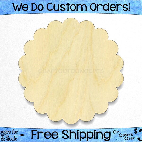 Scalloped Wood Wall Art - Etsy