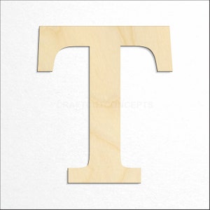 Tau Greek Sorority Letter - Laser Cut Unfinished Wood Shapes and ...