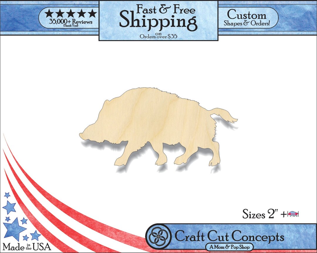 Warthog Wild Pig Shape African Wildlife Large & Small - Etsy