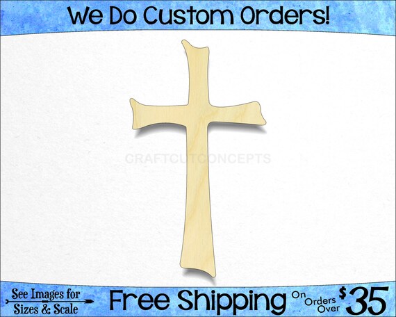 Decorative Stick Style Cross Large & Small Pick Size - Etsy