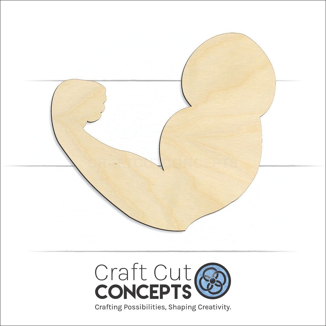 Flexing Gym Arm - Laser Cut Unfinished Wood Cutout Craft Shapes - Etsy