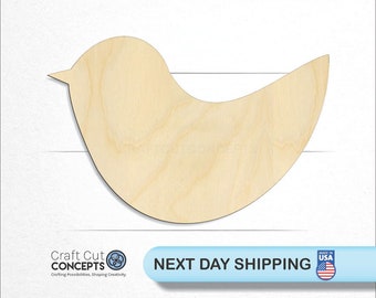 Bird Shape, MULTIPLE SIZES, Laser Cut, Unfinished Wood, Cutout Shapes ...