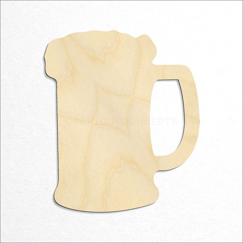 Beer Mug - Laser Cut Unfinished Wood Cutout Craft Shapes - Etsy