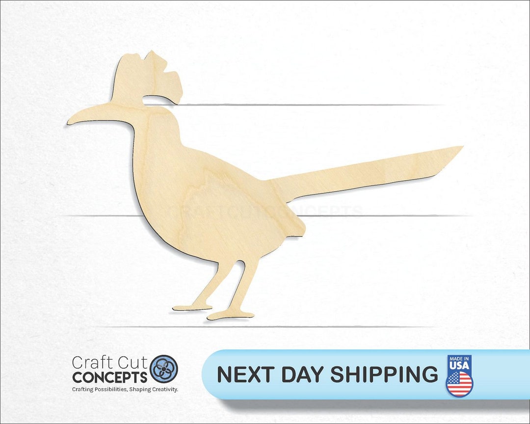 Road Runner - Laser Cut Unfinished Wood Cutout Craft Shapes - Etsy