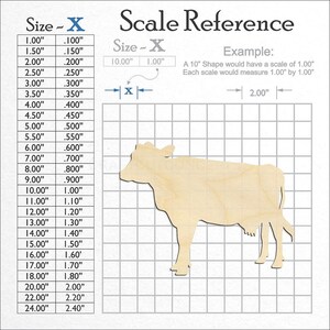 Cow Calf Shape - - Laser Cut Unfinished Wood Cutout Craft Shapes - Etsy