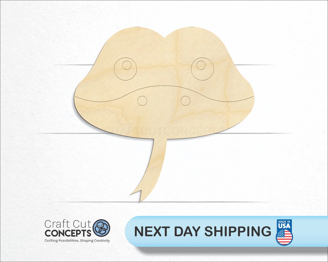 Cute Baby Snake Head - Laser Cut Unfinished Wood Cutout Craft Shapes - Etsy