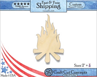 Campfire Wood Cutout-camping Theme Party-line Etch Details-various ...