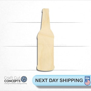Beer Bottle - Laser Cut Unfinished Wood Cutout Craft Shapes - Etsy