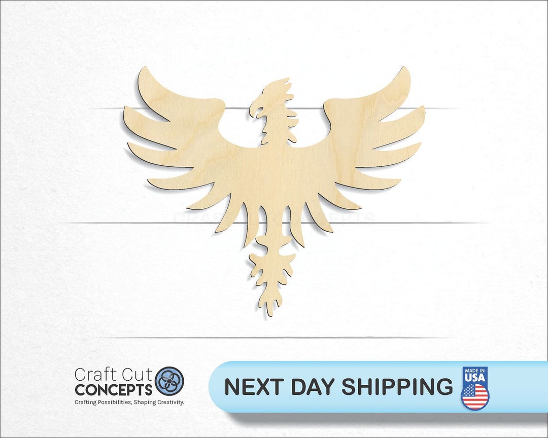 Phoenix - Laser Cut Unfinished Wood Cutout Craft Shapes - Etsy