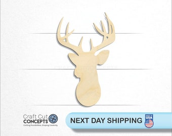 Deer Laser Cut Out Unfinished Wood Shape Craft Supply DER16 - Etsy