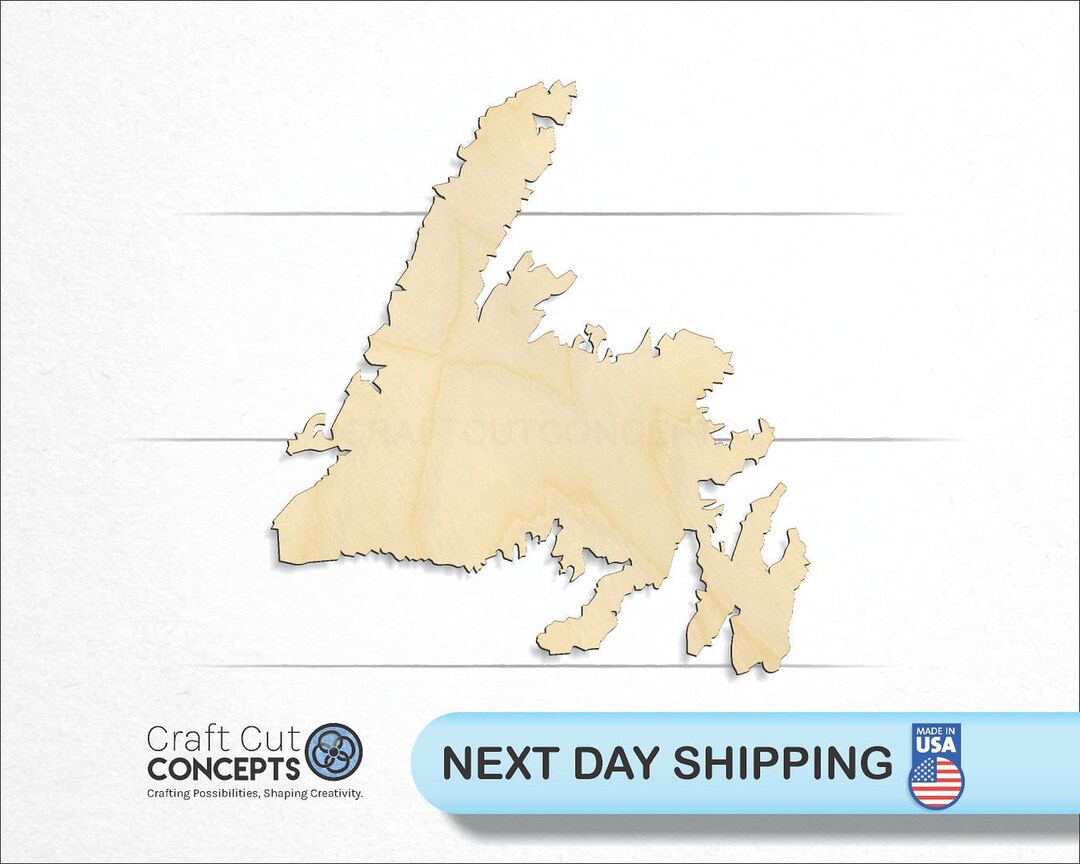 Newfoundland - Laser Cut Unfinished Wood Cutout Craft Shapes - Etsy